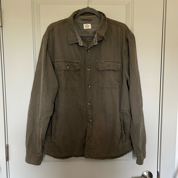 Marine Layer | Jackets & Coats | Marine Layer Green Heavyweight Shirt ...